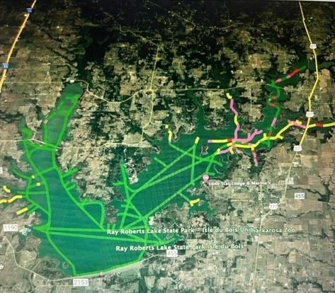 Need boat lanes for Lake Ray Roberts? Order you Pro Guide Lanes today ...